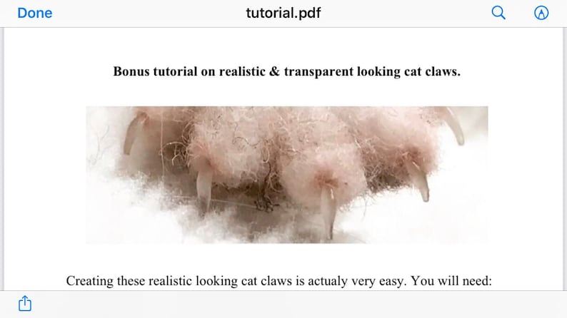 Realistic Bird Feet and Cats Claws Digital Download PDF Tutorial for Sculpting and Needle ...