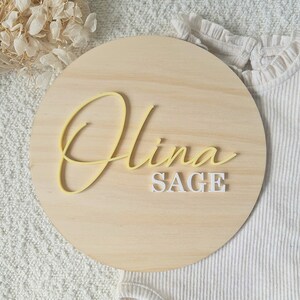 Baby Announcement Sign | Personalised Name Sign | Name Plaque | Baby ...