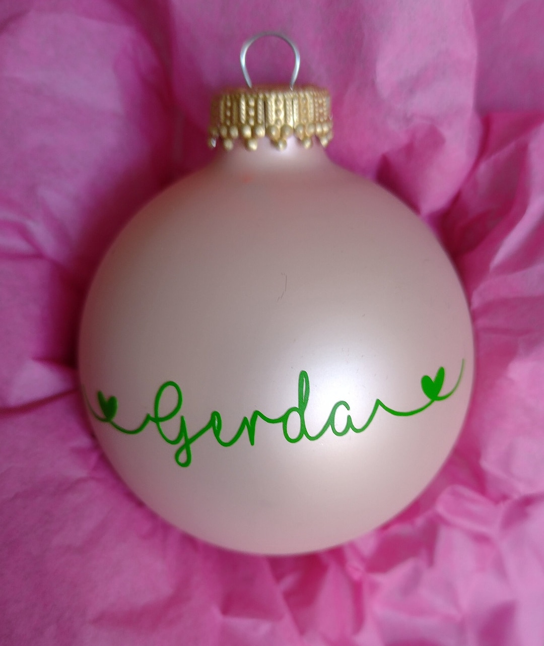 Personalized Christmas Ball Personalized Christmas Tree Ball Pink ...