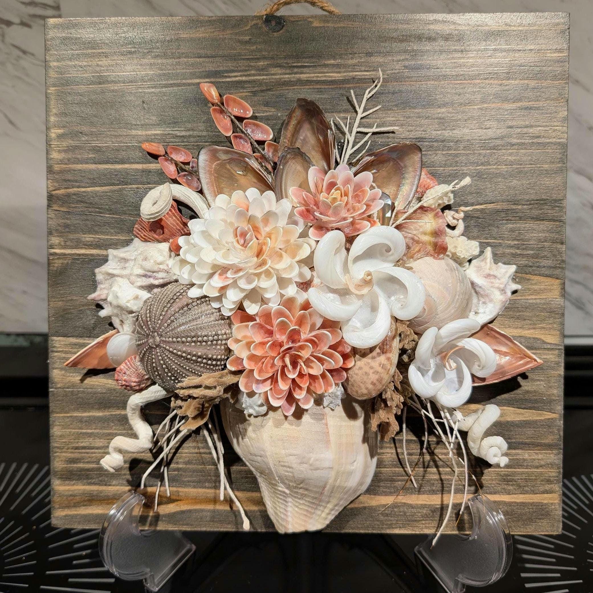 Seashell Flower Bouquet, Bright and Cheerful. All Natural. Hand Picked ...