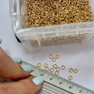 14k Gold Filled Jump Rings 100 Pcs 4mm 22 Gauge Open Jump Rings - Gold ...