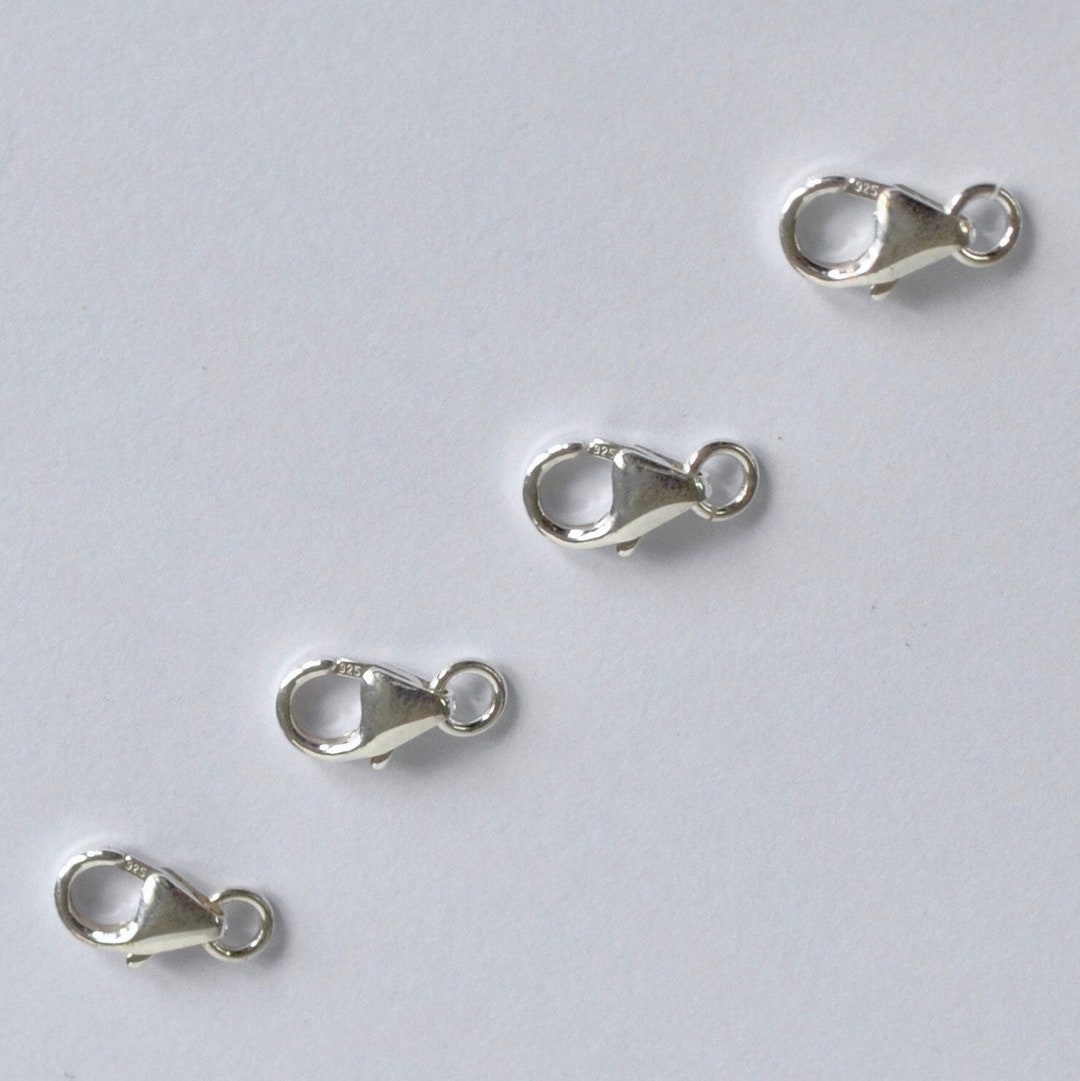 925 Sterling Silver Lobster Clasps - Sterling Silver 8 Mm Lobster ...