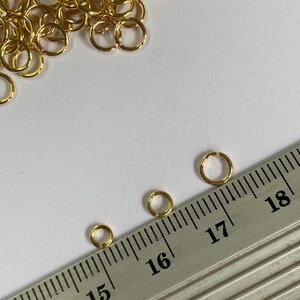 14k Gold Filled Jump Rings 100 Pcs 4mm 22 Gauge Open Jump Rings - Gold ...