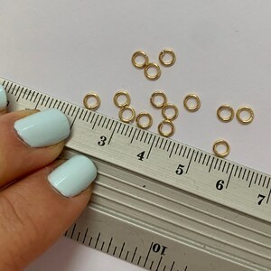 14k Gold Filled Jump Rings 100 Pcs 4mm 22 Gauge Open Jump Rings - Gold ...