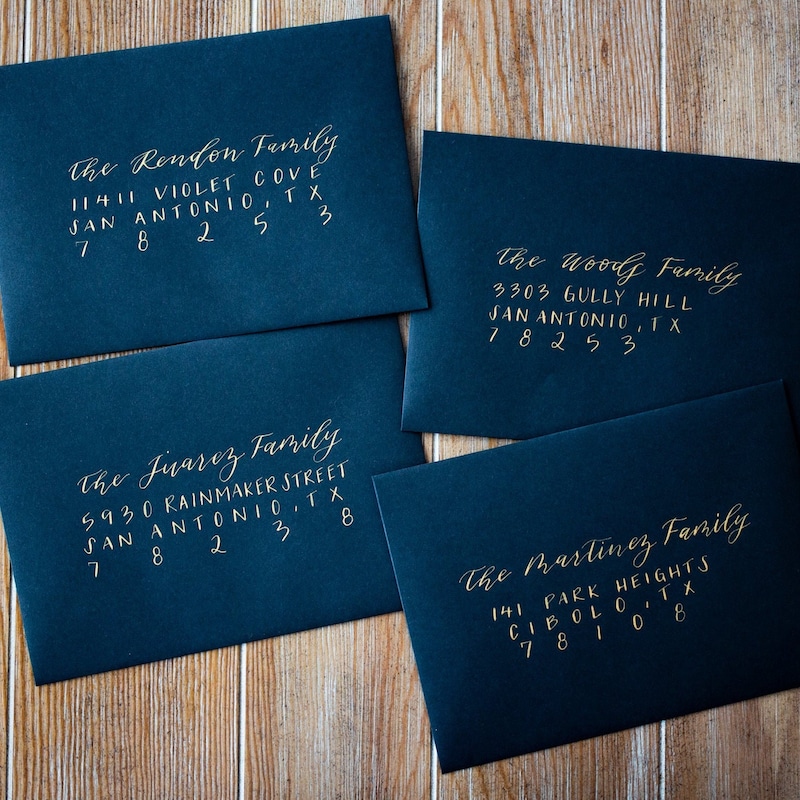 Wedding Envelope Calligraphy - Etsy