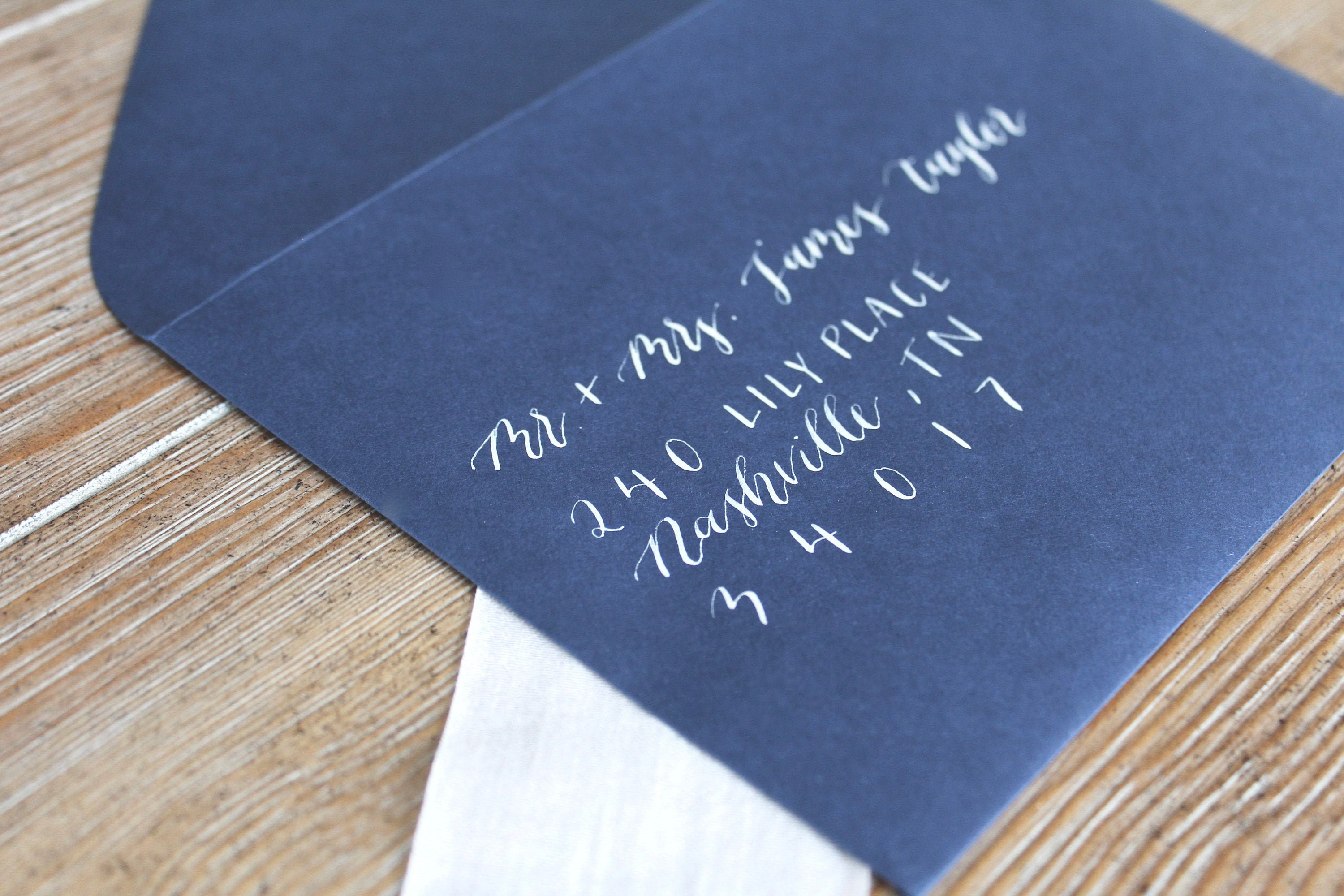 Custom Calligraphy Envelope Addressing / Modern Calligraphy / | Etsy