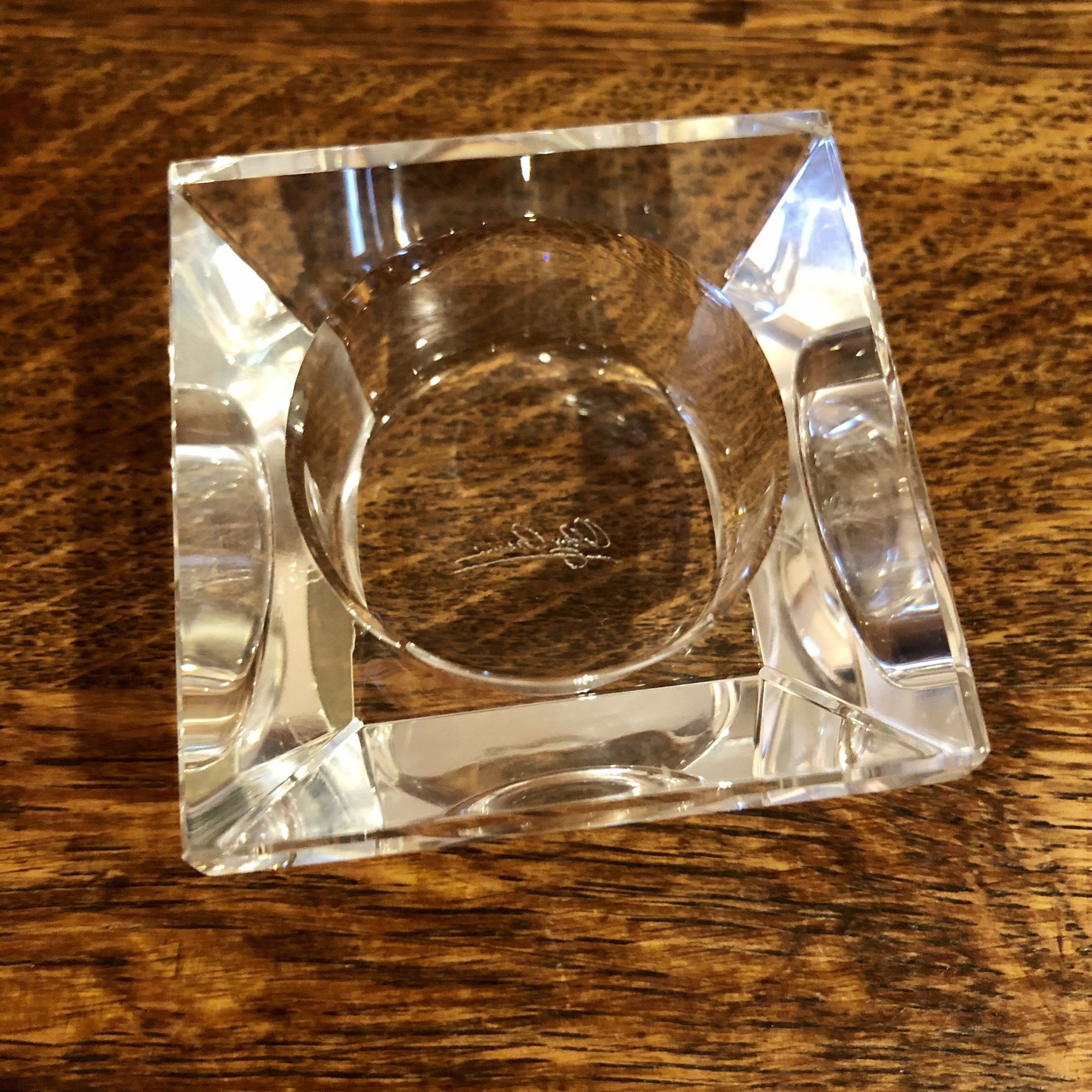 Vintage Glass Candle Holder Oleg Cassini Crystal Votive Clear - Etsy