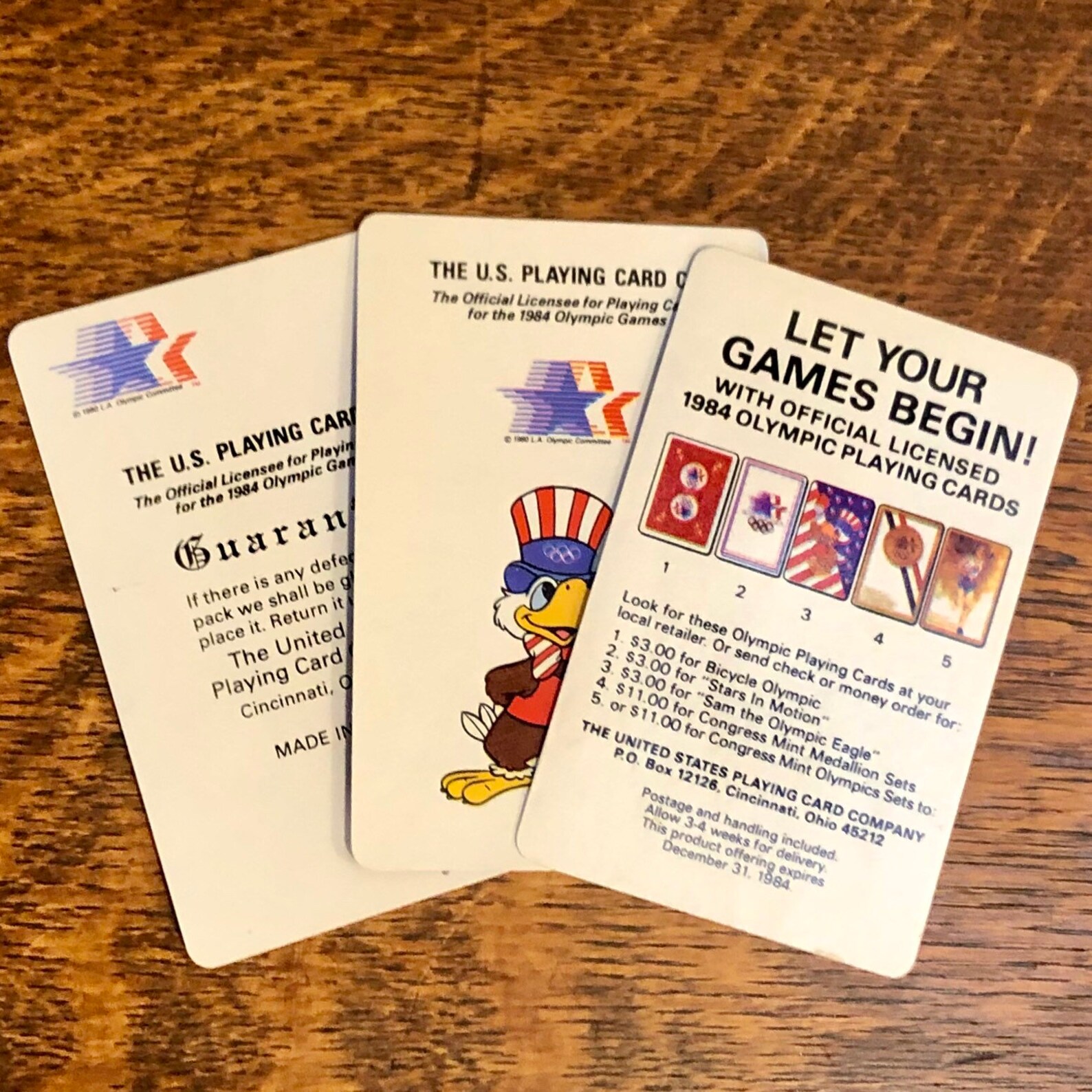 Olympics Souvenirs 1984 Playing Cards AND 1992 Kodak Olympic - Etsy