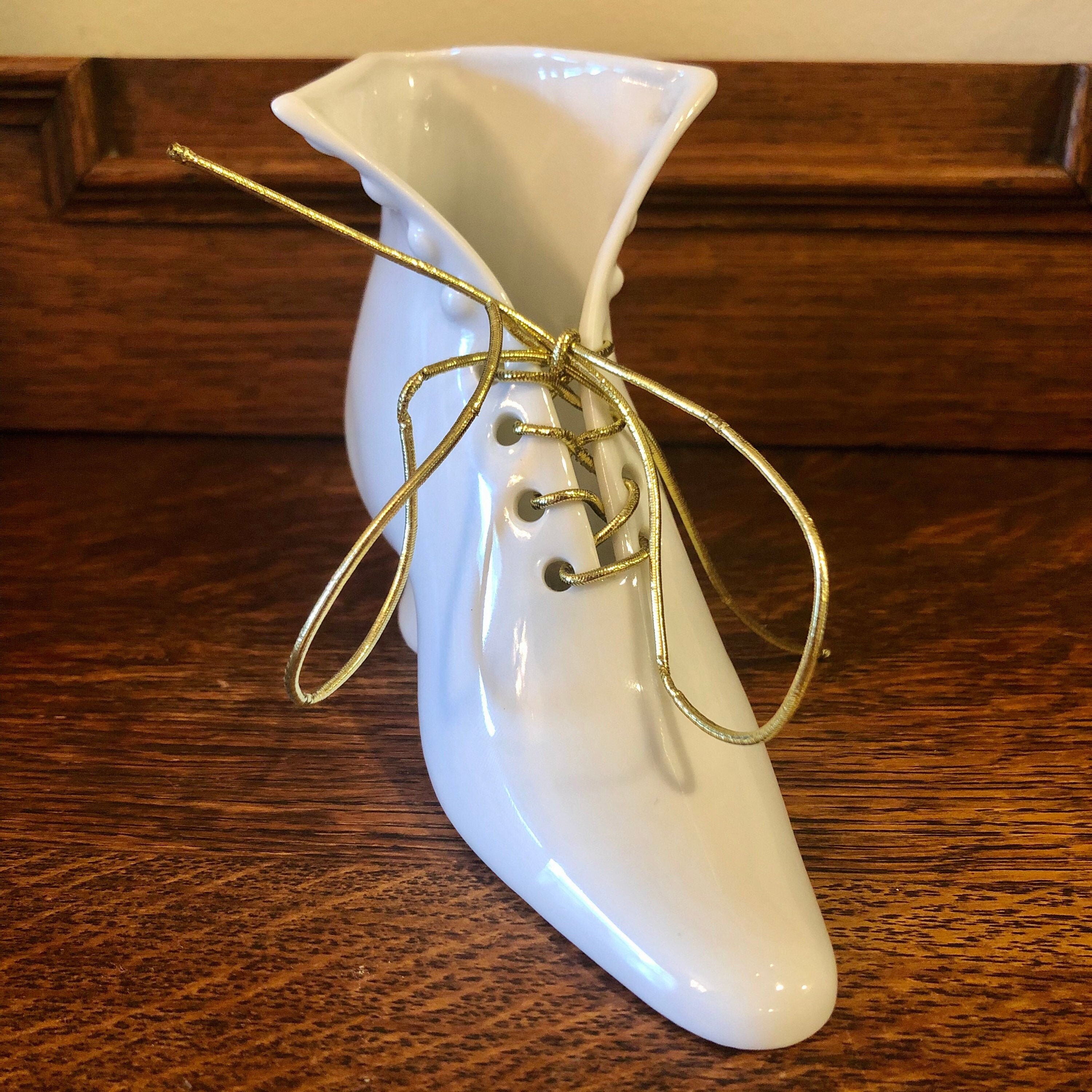 Vintage Ceramic Boot Lace up Victorian Ladies Shoe Narco Japan - Etsy ...