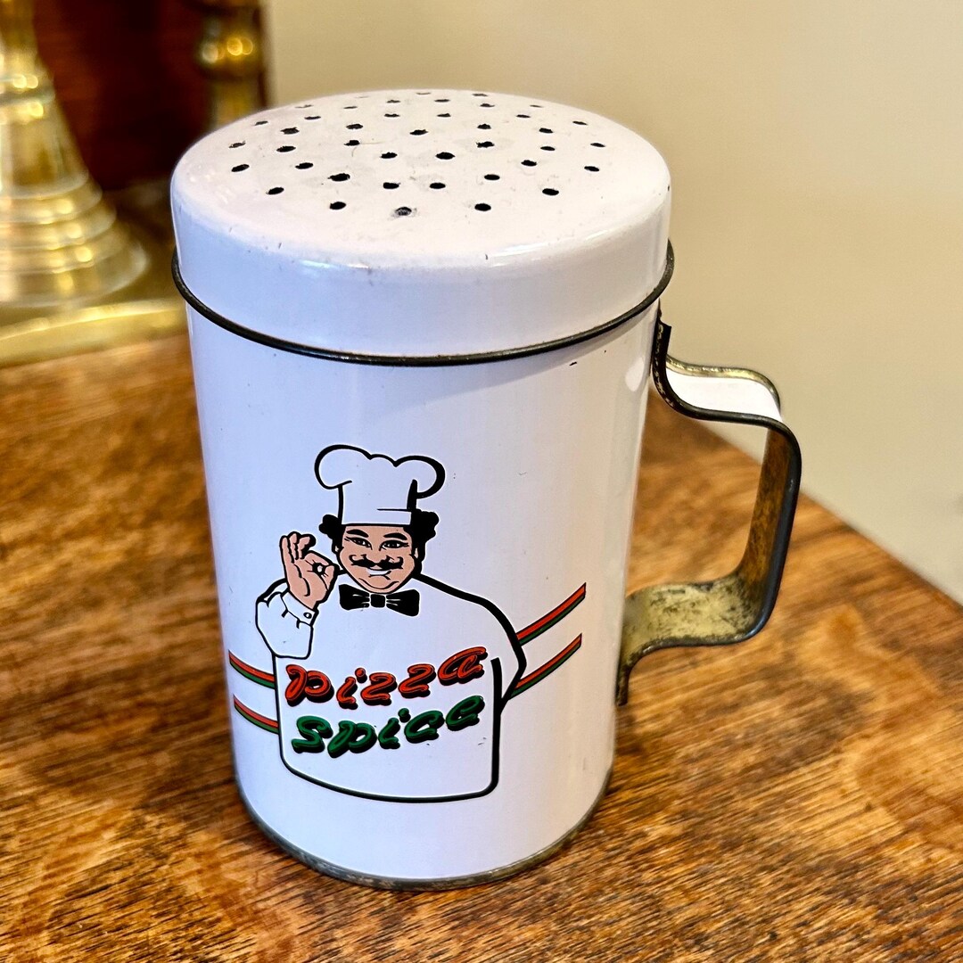 Chef Pizza Spice Metal Shaker Kitchen Decor Vintage Cook Gift - Etsy