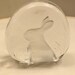 Lead Crystal Bunny Rabbit Paperweight Zajecar Yugoslavia Table - Etsy