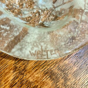 Edwin Walter Art Glass Signed Mid Century Master Craftsmantable Accent ...