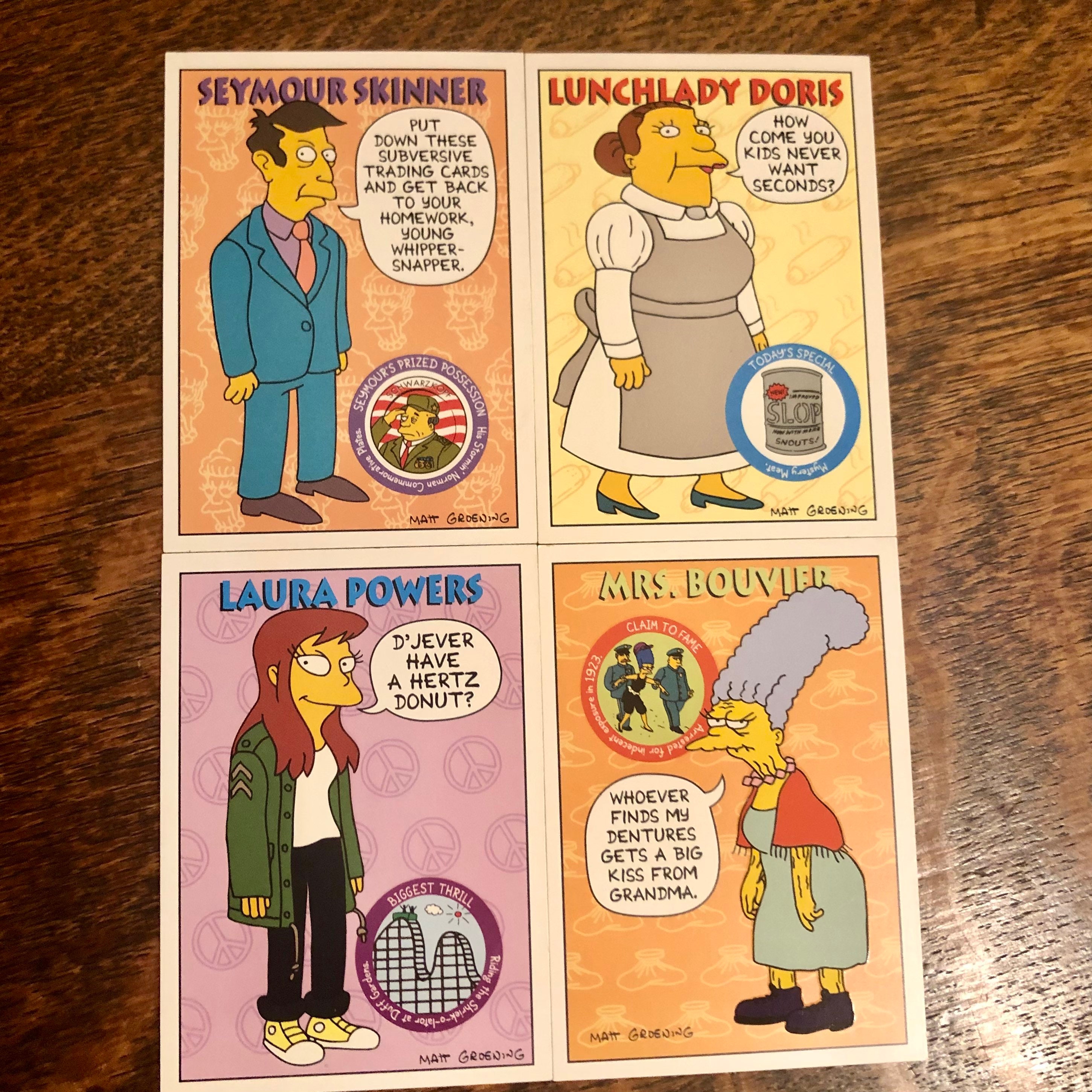 Vintage 1994 Simpsons Trading Cards: Skybox Series 2 Set - Etsy
