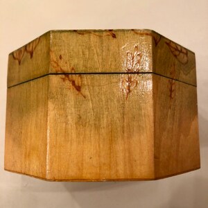 Wood Storage Box Vintage Cottagecore Bunny Rabbit Wooden 1970's Easter ...