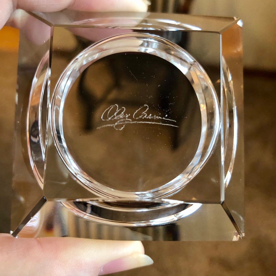 Vintage Glass Candle Holder Oleg Cassini Crystal Votive Clear - Etsy