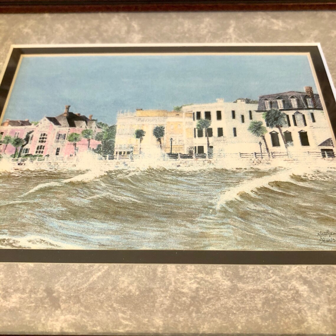 Charleston Art Matthew Todd East Battery Decor Framed - Etsy