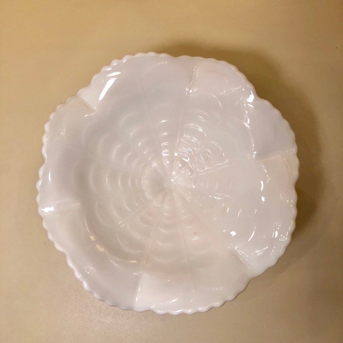 Imperial Glass White Compote Cosmos Pattern Vintage 1950's - Etsy