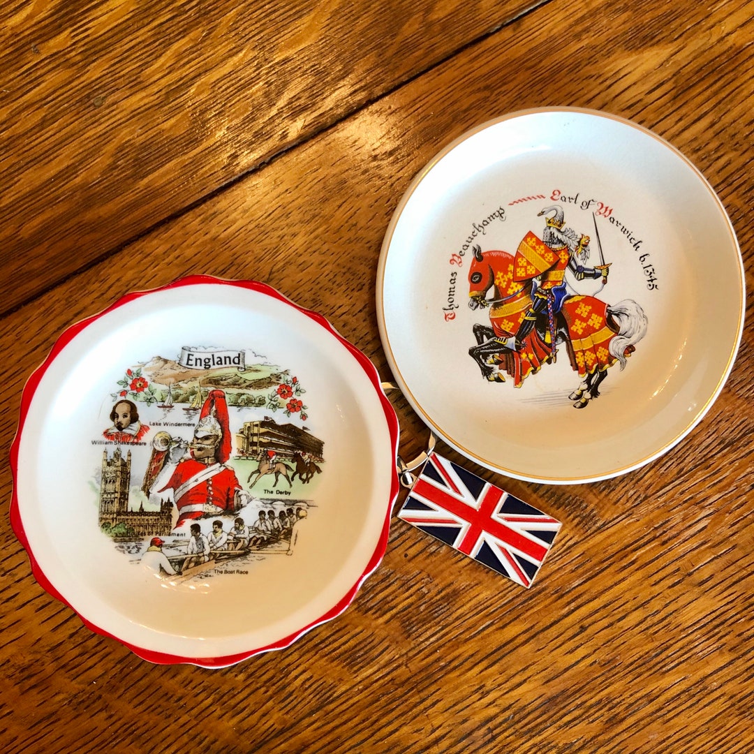 England Souvenirs Ring Trinket Dishes RWL London Royal Crown Duchy PLUS ...