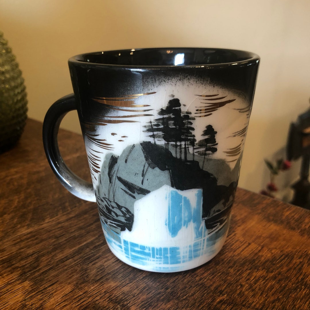 Vintage Matthew Adams Alaska Pottery Mug Cup Iceberg Mid Century ...