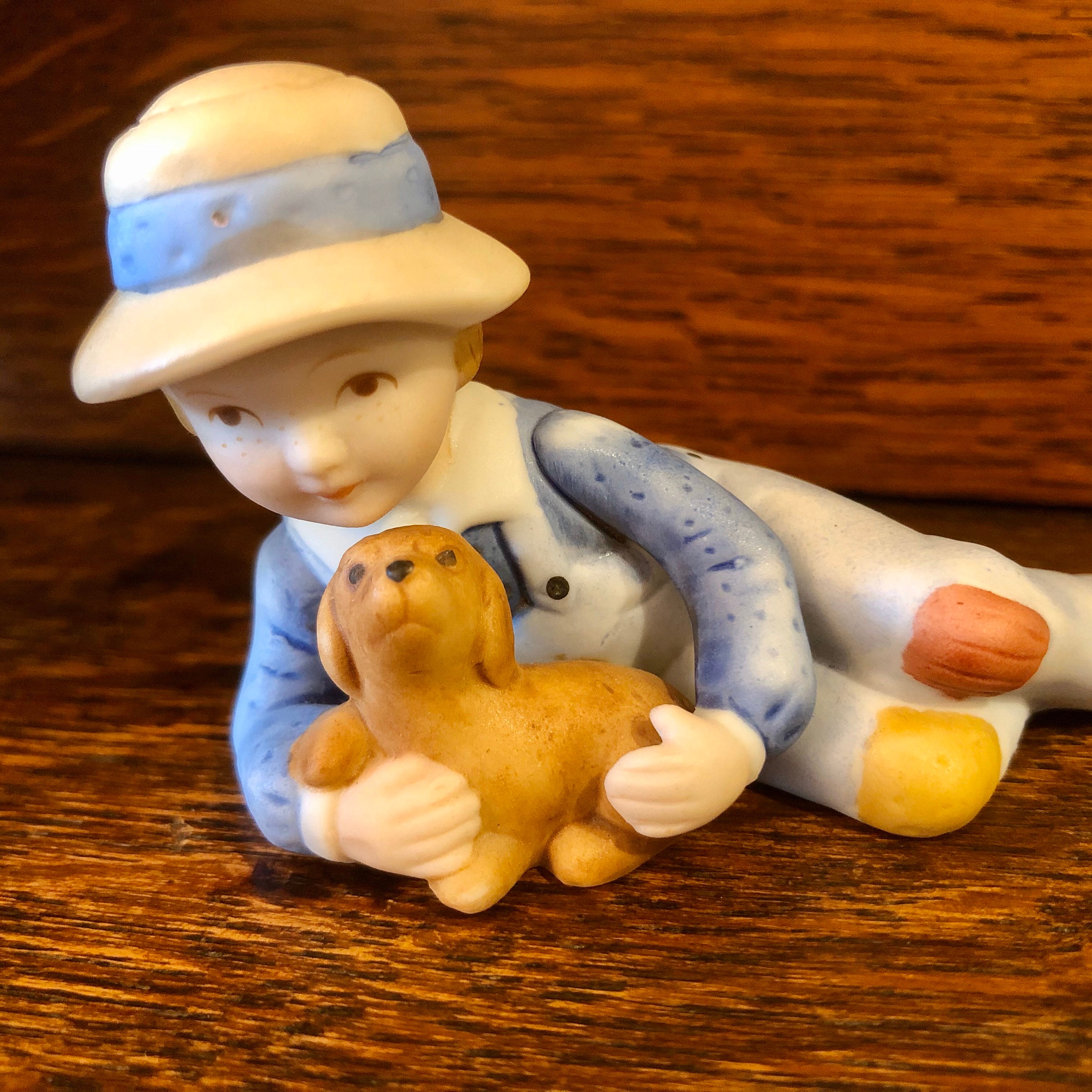 Vintage Holly Hobbie Figurines: Robby & Puppy, 1980s Nursery Decor - Etsy