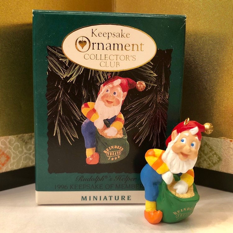 Hallmark Miniature Elf Ornament Rudolph's Helper Keepsake - Etsy