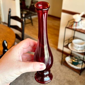 Vintage Avon Ruby Red Bud Vases Perfume Bottles 1970s - Etsy