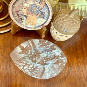 Edwin Walter Art Glass Signed Mid Century Master Craftsmantable Accent ...