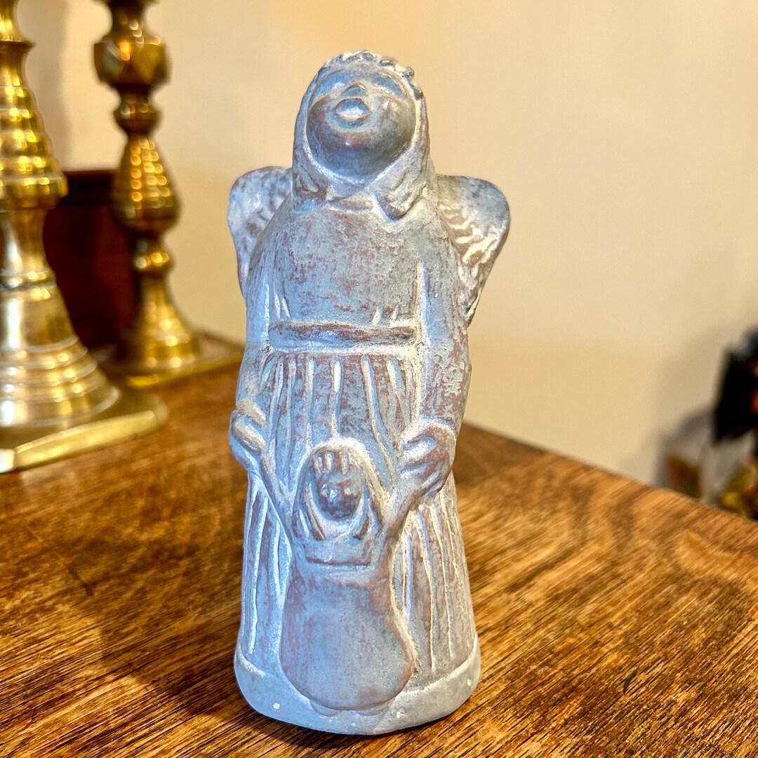 Isabel Bloom Angel Figurine Cement Art Sculpture Garden Decor - Etsy