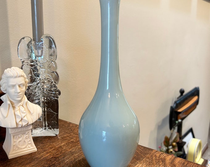 Vintage Celadon Japanese Bud Vase Gray Green Ceramic Gump’s San ...