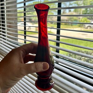 Vintage Avon Ruby Red Bud Vases Perfume Bottles 1970s - Etsy