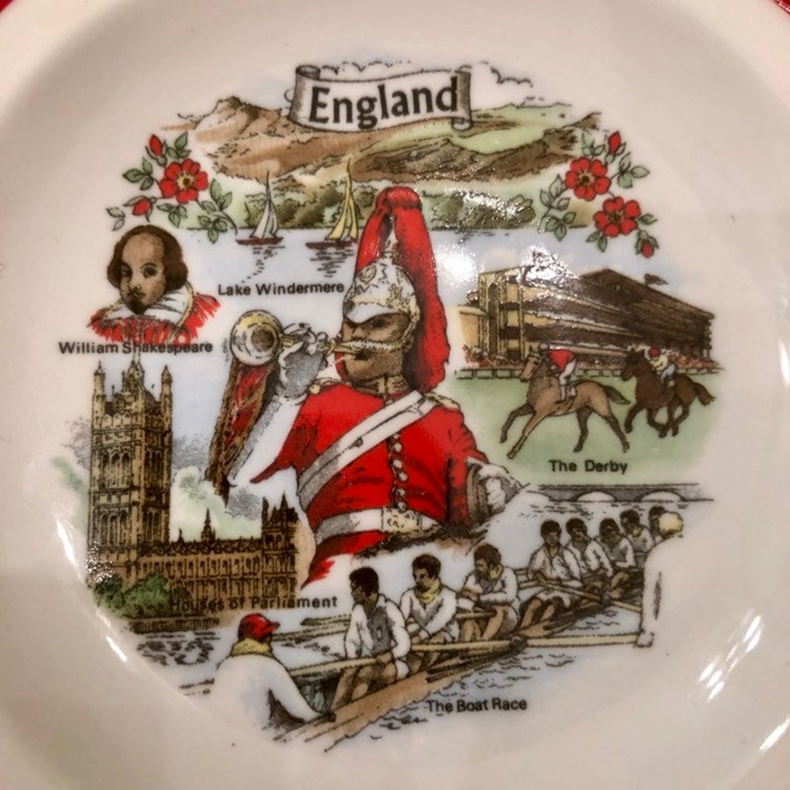 England Souvenirs Ring Trinket Dishes RWL London Royal Crown - Etsy