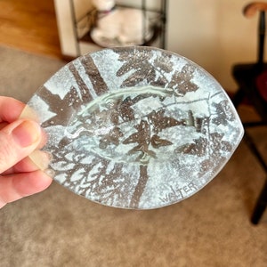 Edwin Walter Art Glass Signed Mid Century Master Craftsmantable Accent ...