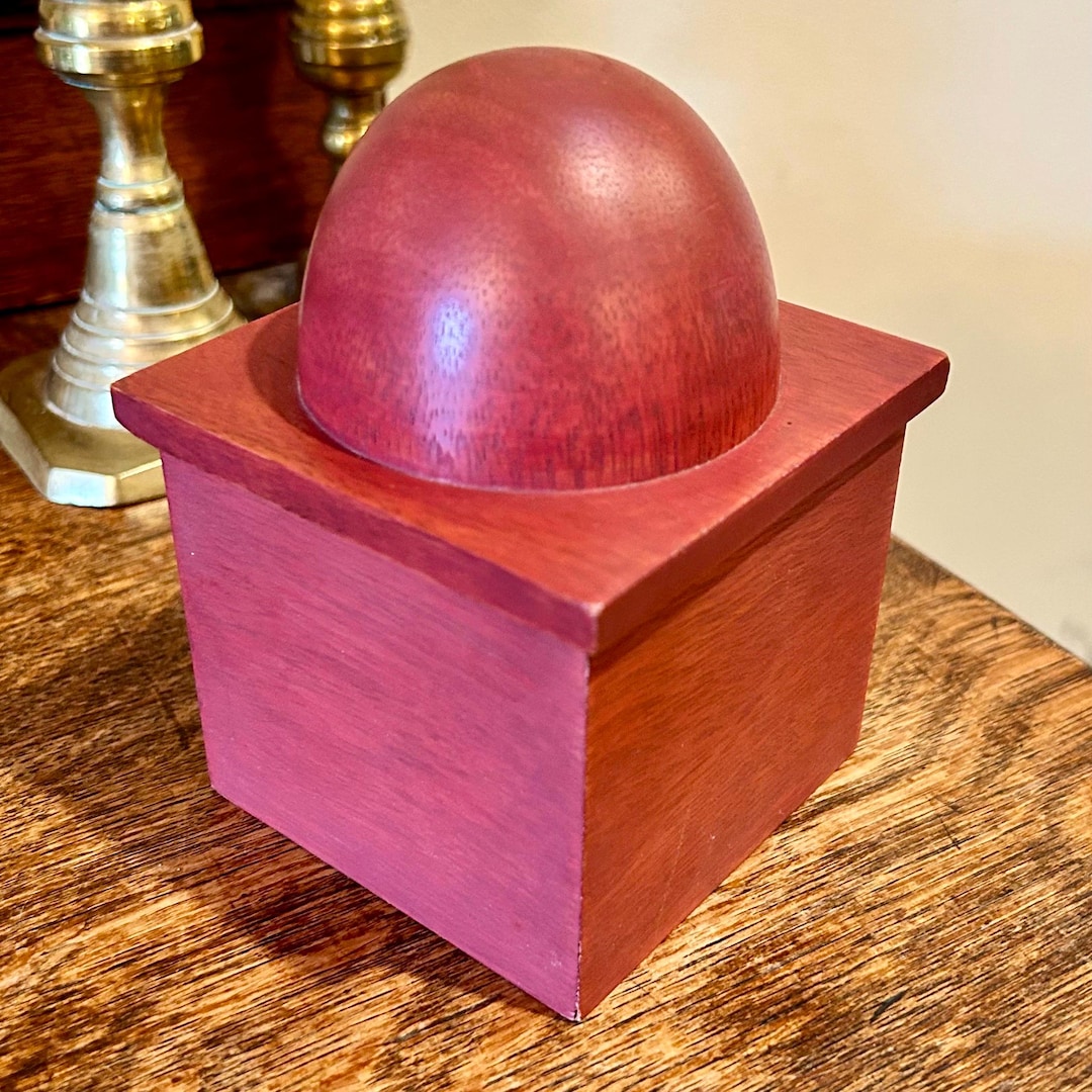 Decorative India Red Wood Storage Box Vintage Wooden Lidded ...