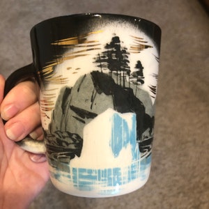 Vintage Matthew Adams Alaska Pottery Mug Cup Iceberg Mid Century ...