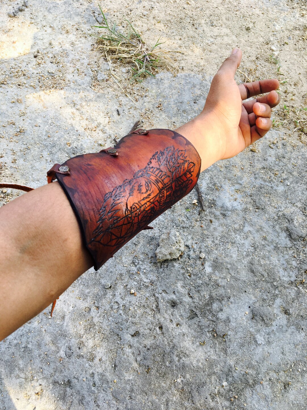 Arm Guard Pyrography Art Archery Bow String Protector Right - Etsy