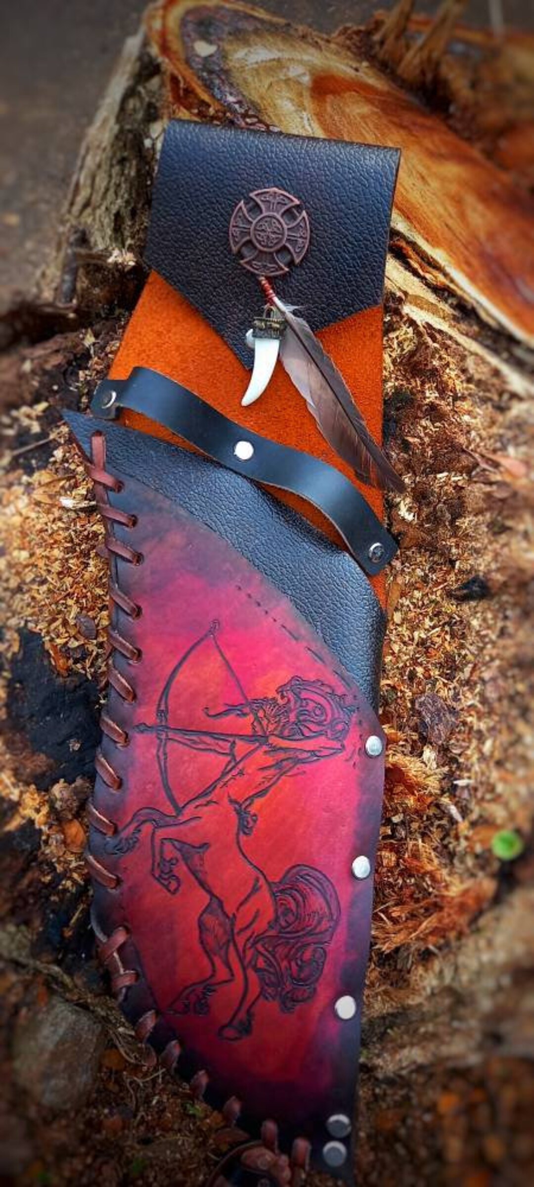 Field Quiver Black Widow Hip Quiver Traditional 3D Archery Full Grain ...