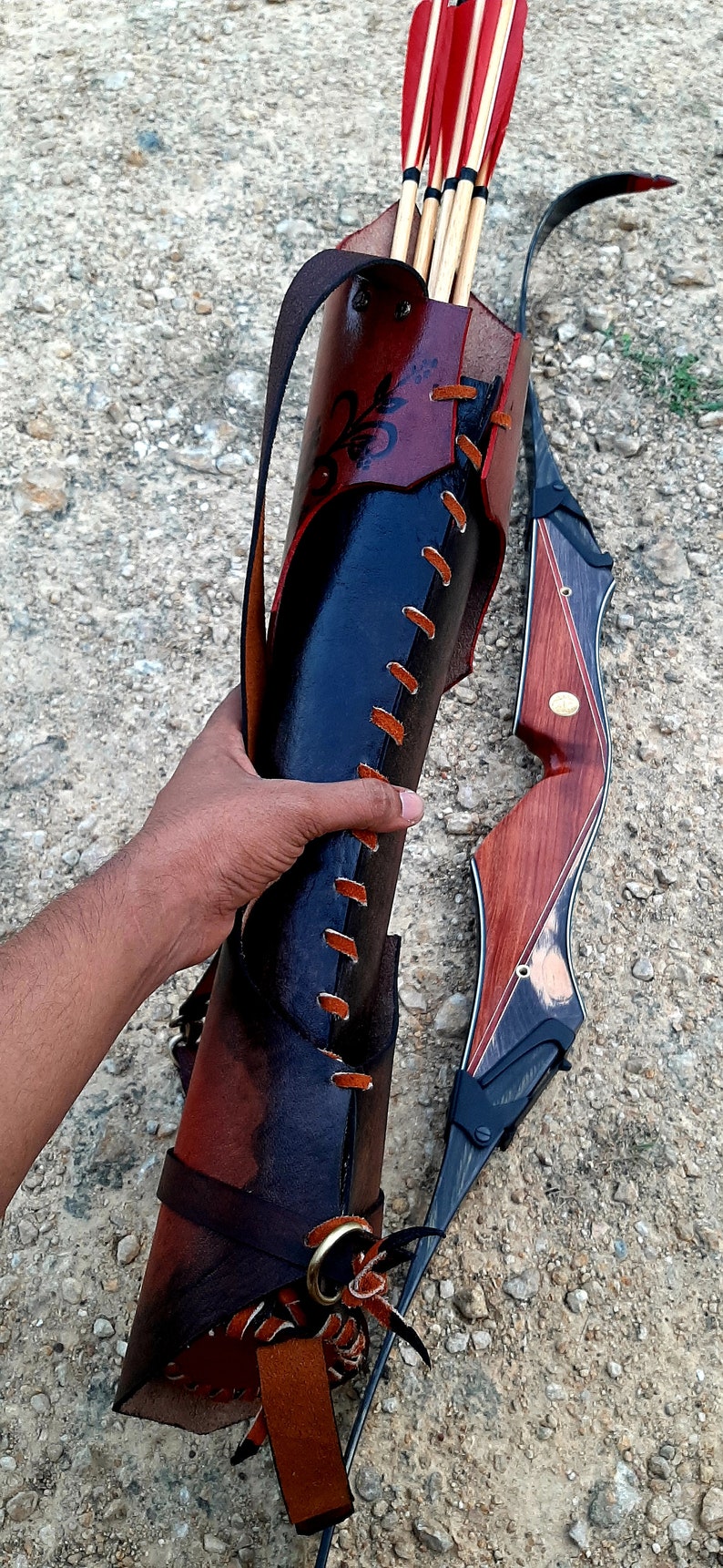 Traditional Back Quiver Custom Art Pyrography Vine Art - Etsy