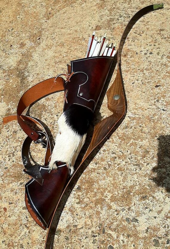 Handmade Leather Back Quiver traditional Archery Back Quiver | Etsy