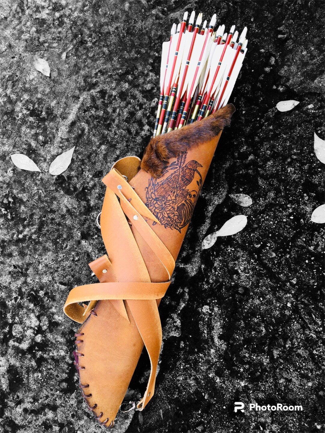 Back or Hip Quiver Traditional Archery Custom Handmade Cow - Etsy