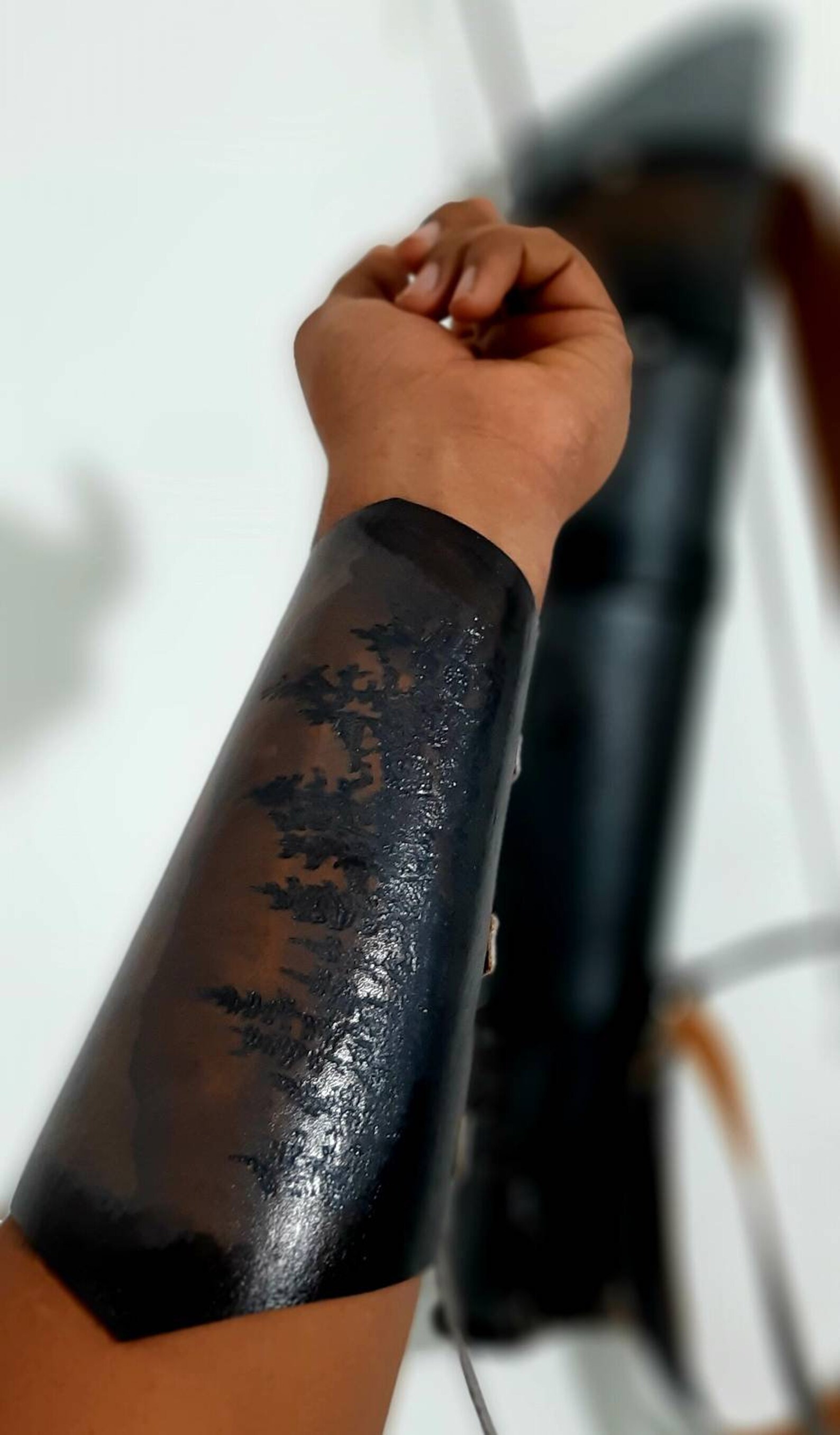 Back Quiver Plus Arm Guard With Pine Tree Pyrography Grey - Etsy