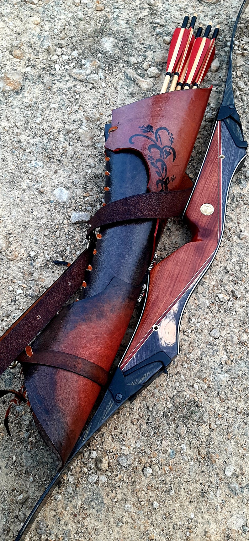 Traditional Back Quiver Custom Art Pyrography Vine Art - Etsy