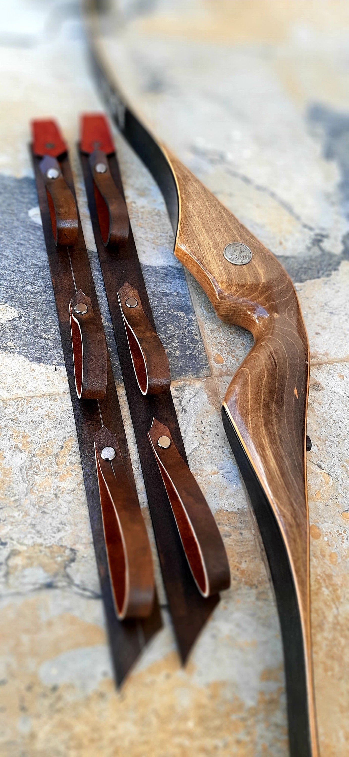 BOW RACK Leather Bow Holder Rack Custom Hand Made for Bows up - Etsy