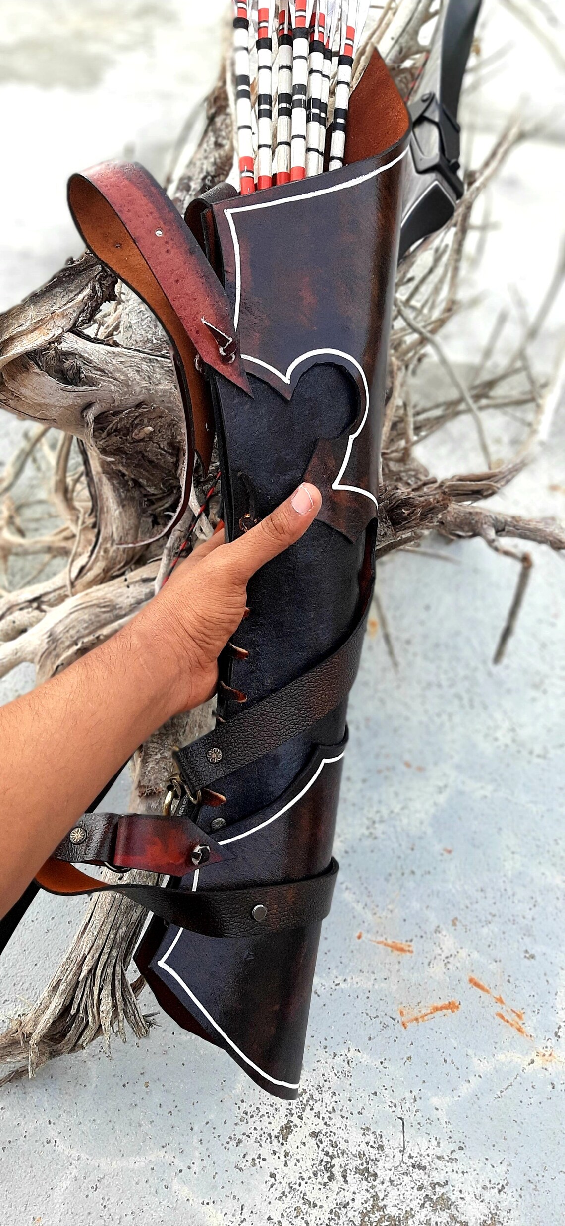 Traditional Back /hip Quiver Custom Quiver Made in Full Grain - Etsy