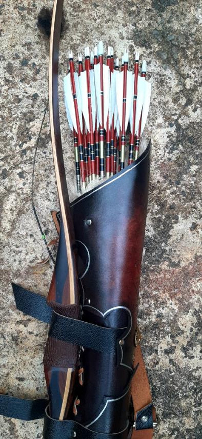 Handmade Leather Back Quiver Traditional Archery Back Quiver - Etsy