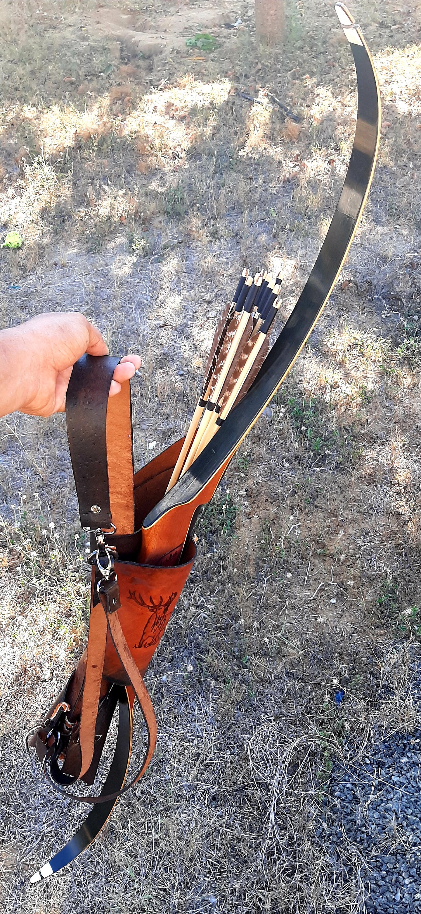 Back or Hip Quiver Traditional Archery Custom Handmade Cow | Etsy