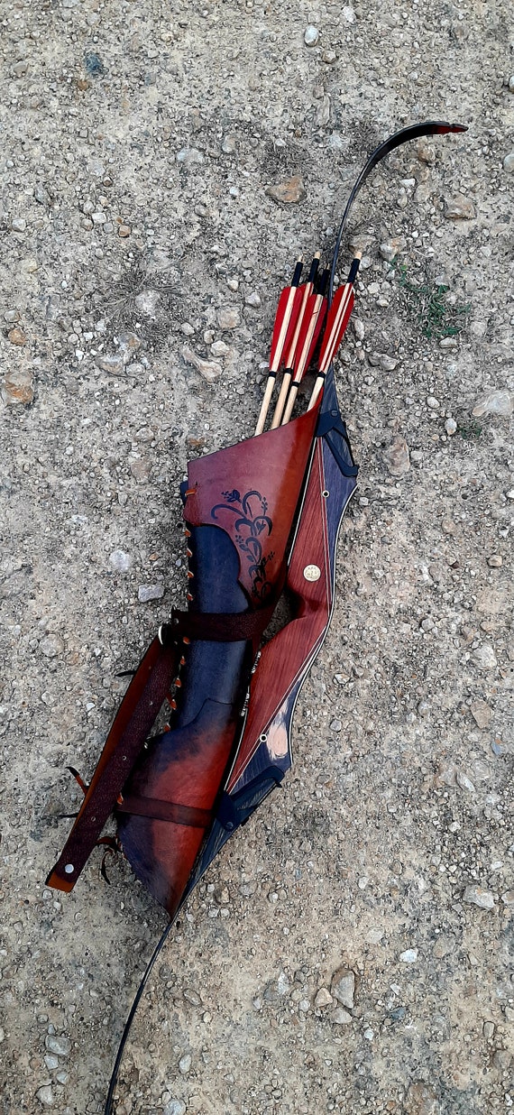 Traditional Back Quiver Custom Art Pyrography Vine Art | Etsy