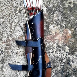 Handmade Leather Back Quiver Traditional Archery Back Quiver Custom ...