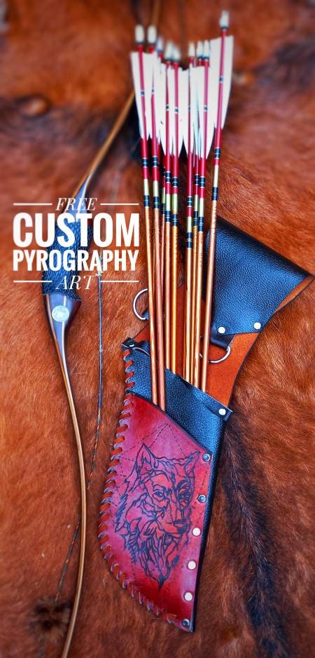 Field Quiver Hip Quiver Traditional 3D Archery Full Grain Cow - Etsy