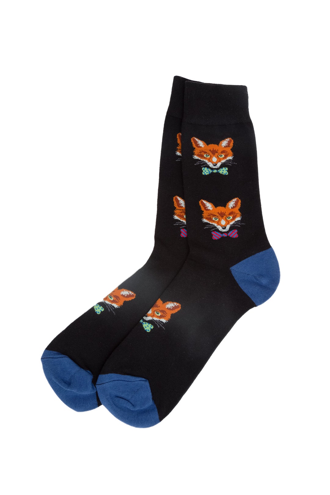 Mr Fox Socks Happy Fox Socks Funky Socks Cool Socks - Etsy