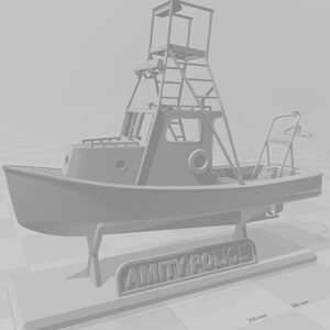 Amity Police Boat "jaws 2" 3d Model - Etsy
